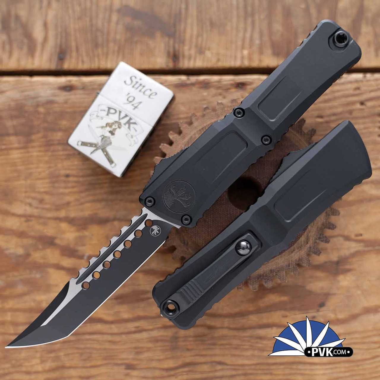 Microtech Combat Troodon Gen 3 1219-1TS Hellhound Standard Blade, Black ...