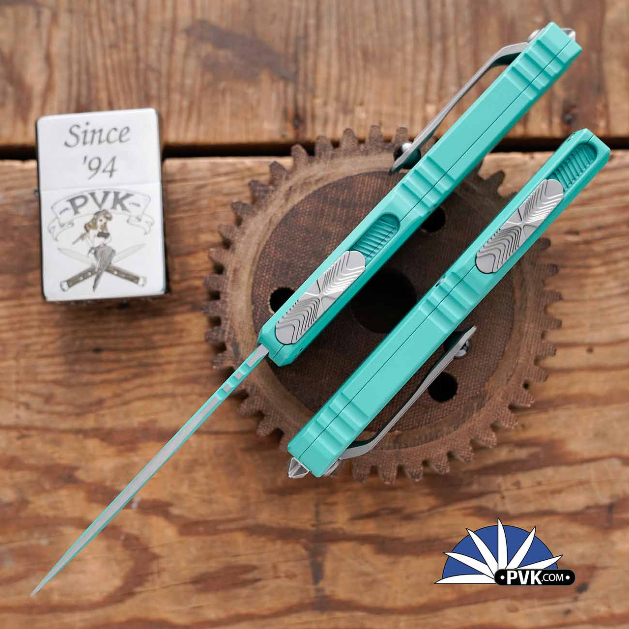 Microtech Ultratech ZBP Gen 3 1121-1BJ-C18Z15 Single Edge Cerakote Baja Blade, Cerakote Baja ...