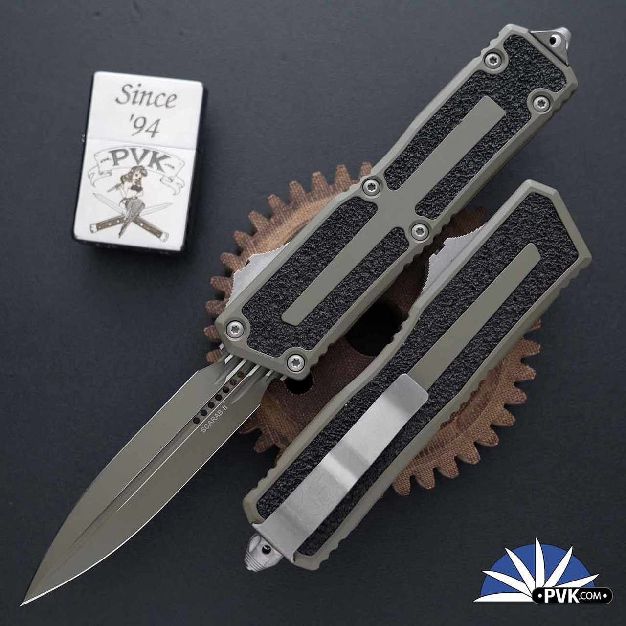 Microtech Scarab 2 Gen 3 1280-1MG-C21Z13 Double Edge Standard Blade ...