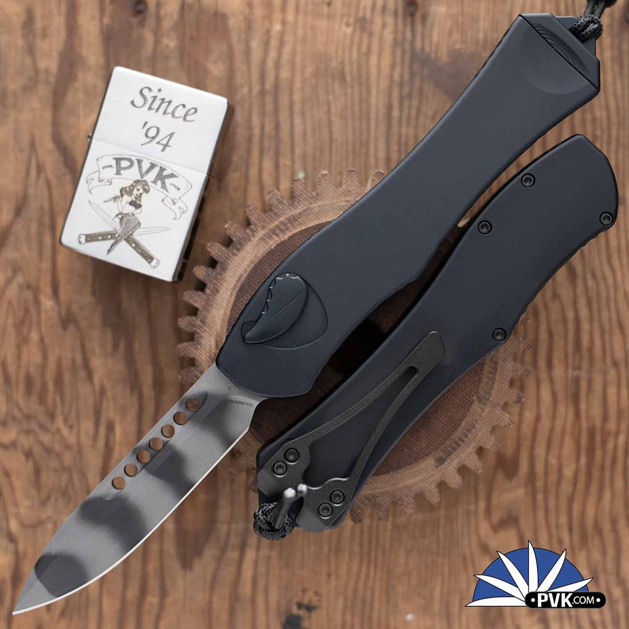 Heretic Knives Hydra H407-15A-COMM, Commando Finish DLC Single Edge ...