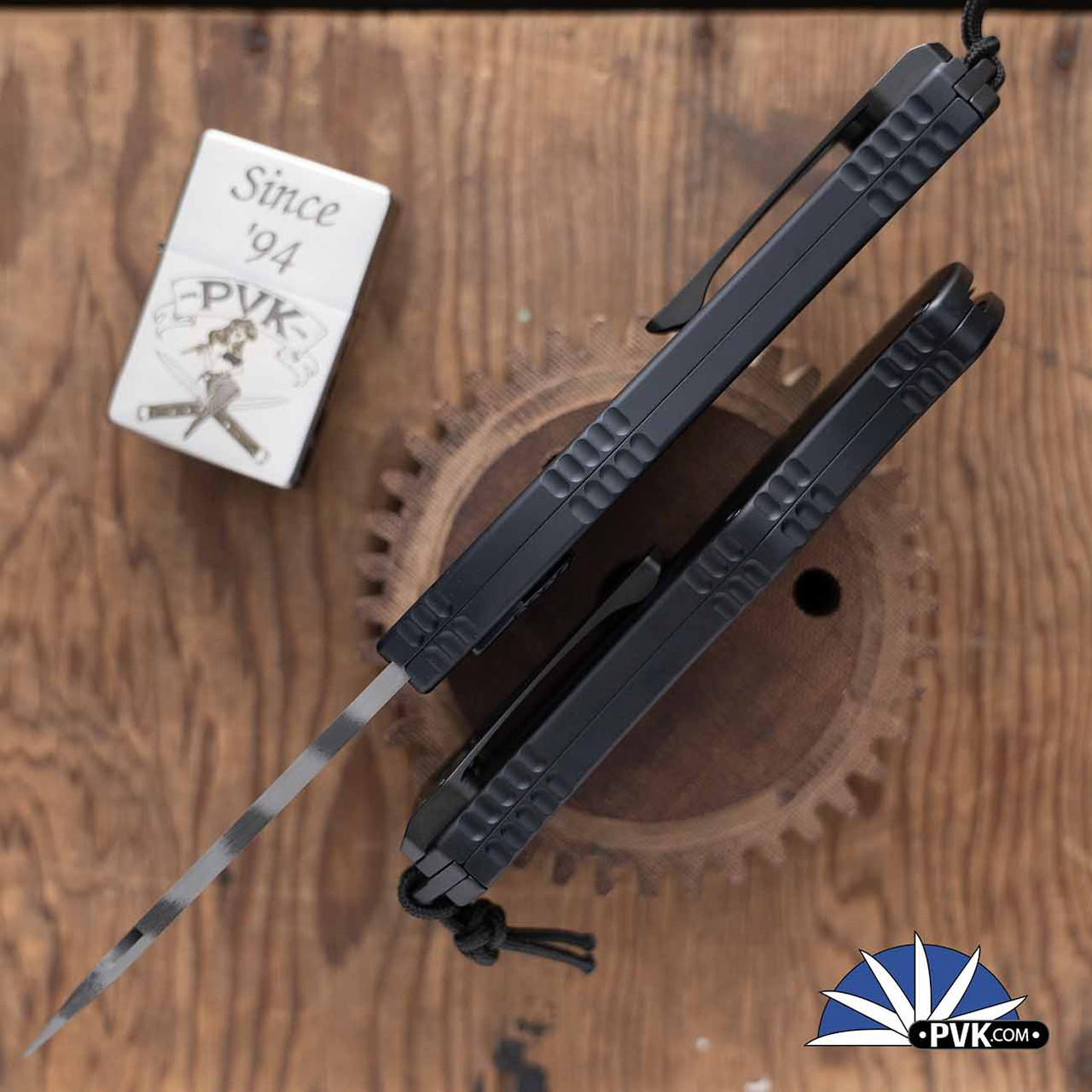 Heretic Knives Hydra H407-15A-COMM, Commando Finish DLC Single Edge ...