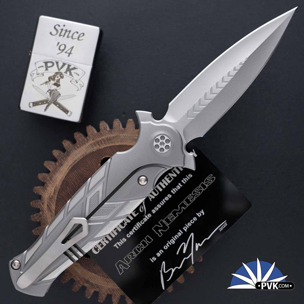 Sharp By Design (Brian Nadeau) Arch Nemesis, Dagger Style M390 Blade ...
