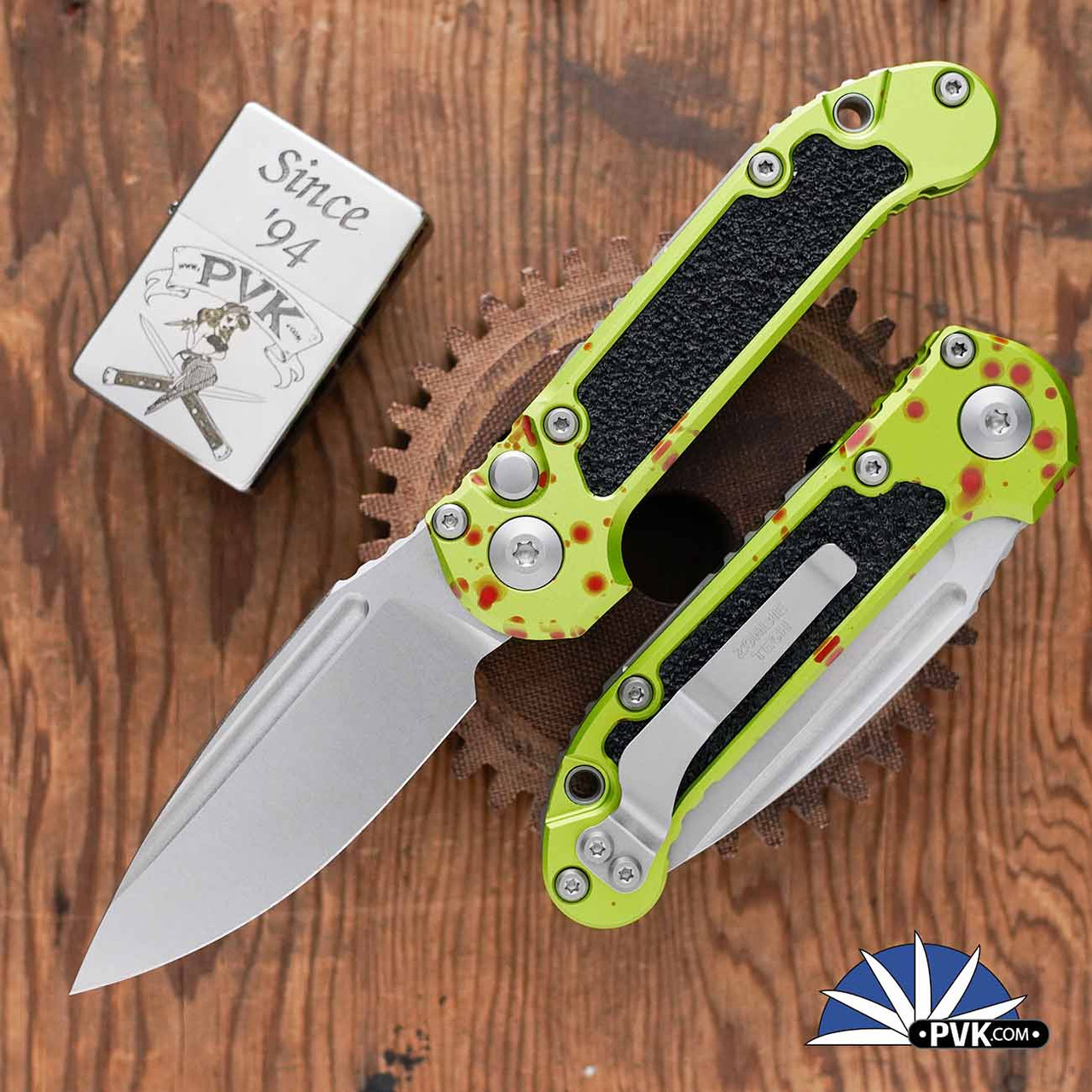 Microtech LUDT Gen 3 1135-10Z Stonewash Blade, Zombie Handle W/Grip ...