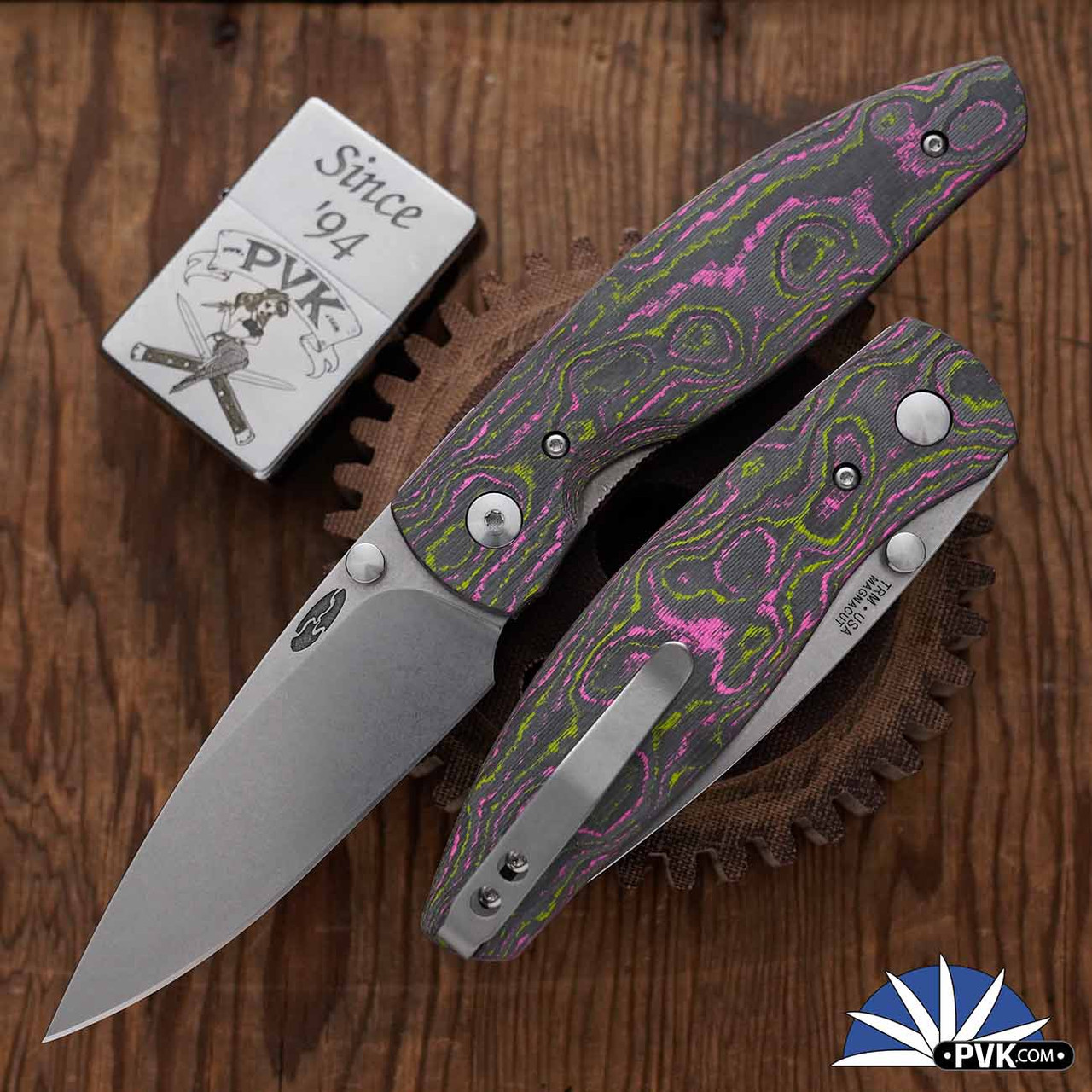 Three Rivers Manufacturing (TRM) Atom Linerlock, Magnacut Blade ...