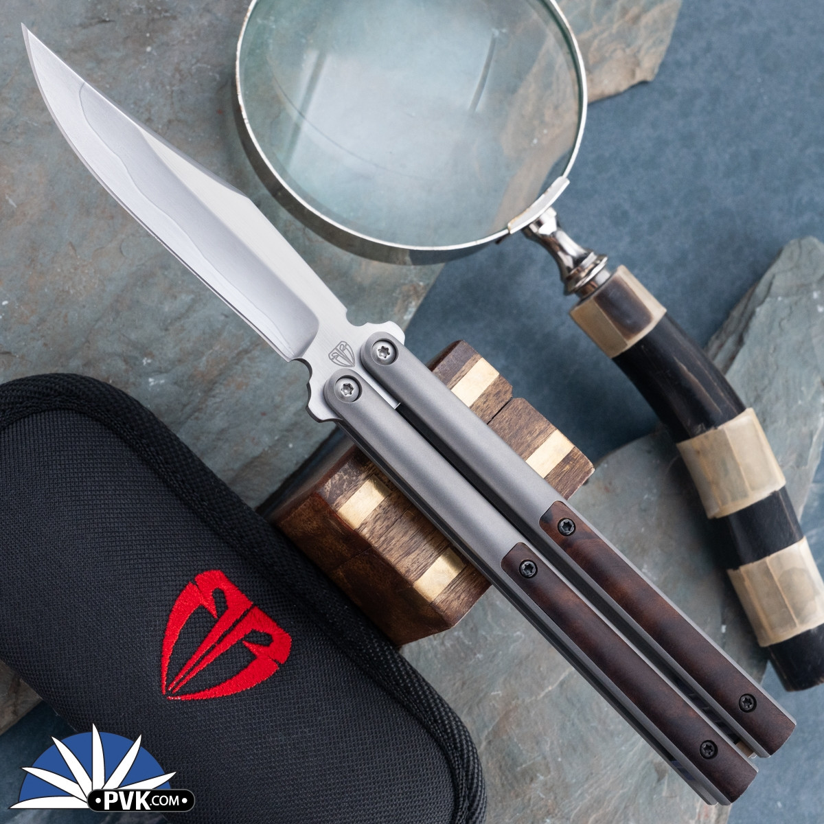 Biegler Bladeworks Balisong Clip Point SoftTail W2 Clip Point Blade W ...