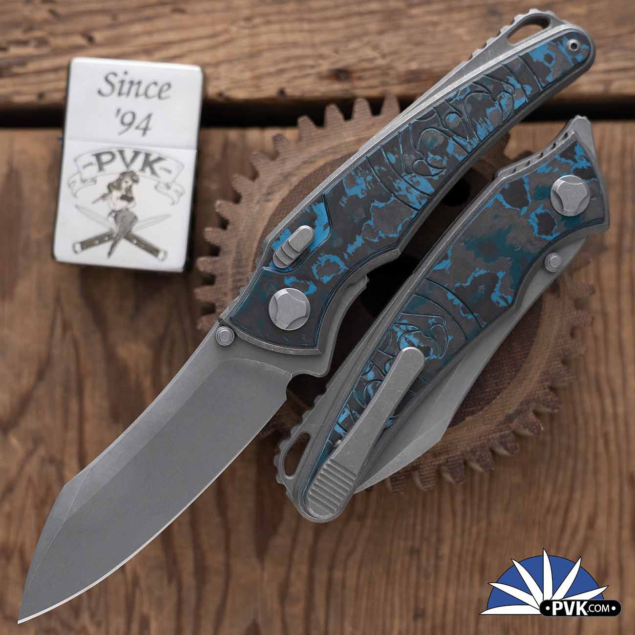 Hawk Knife Designs Talon Stonewashed M390 Blade Arctic Storm, Fat ...