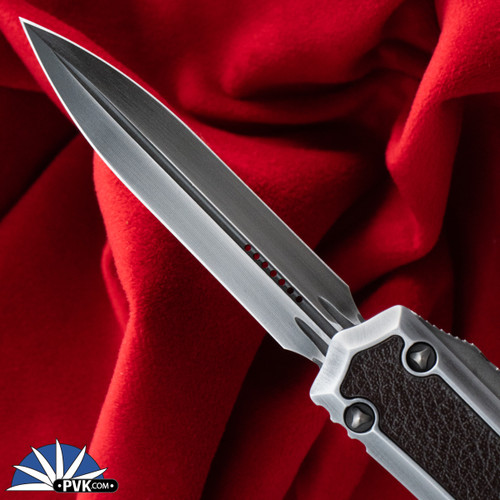 Microtech Makora 206-1MD Double Edge Distressed Blade, Mudhorn Handle ...