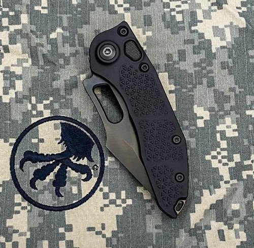 Microtech Auto Stitch 169-3DLCTSH S/E Shadow DLC Full Serrated W/DLC ...