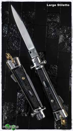 Gimel Bargeon French Made Auto Large Stiletto - PVK