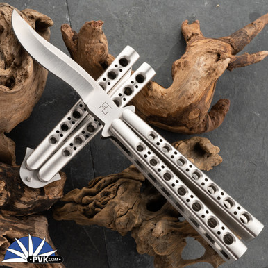 29 Knives Custom 4" S30V Deep Belly Cutlass Skeleton Channel Cut 303 ...