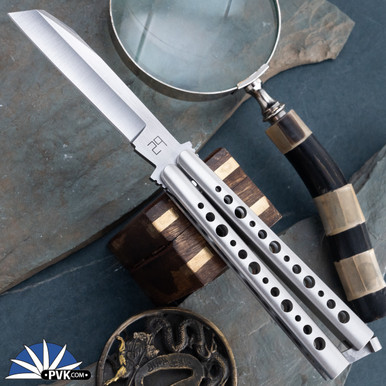 29 Knives Custom 4" S35VN Faceted Bankon, "Thin Skeleton" Channel Cut ...