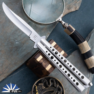 29 Knives Custom 4" S35VN Upswept Utility, "Thin Skeleton" Channel Cut ...