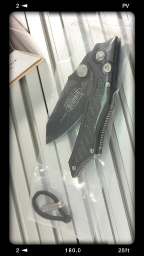 Microtech Select Fire D/A Automatic Knife Black Finish Blade Carbon ...