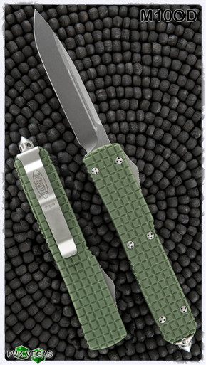 Microtech Ultratech D/A OTF Frag Grip S/E OD Green Stonewash Blade - PVK