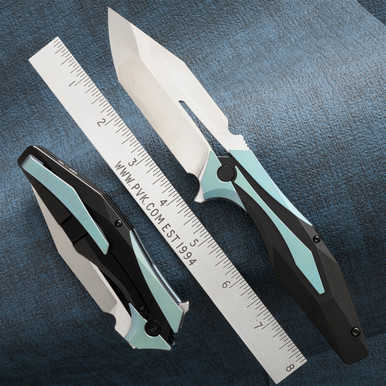 Arcane Design X Isham Bladeworks PLEXUS Satin Finish , PVD Black Ti - PVK