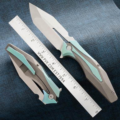 Arcane Design X Isham Bladeworks The PLEXUS Stonewash Finish M390 Blade ...
