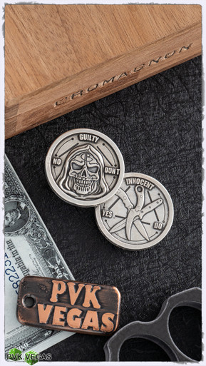 Bastinelli Creations Innocent OR Guilty Coin, .925 Silver "2 Saints" - PVK