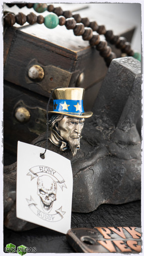 Bony Buddy Russia "Uncle Sam" Brass & Bronze Bead - PVK