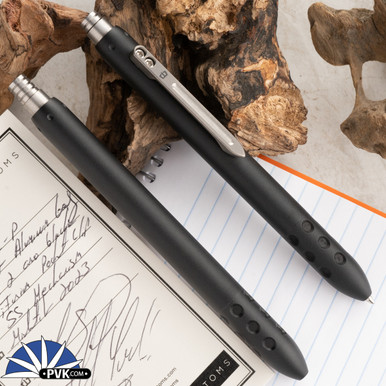 Blackside Customs Pen - Aircraft Aluminum, Black , Ti Clip - PVK