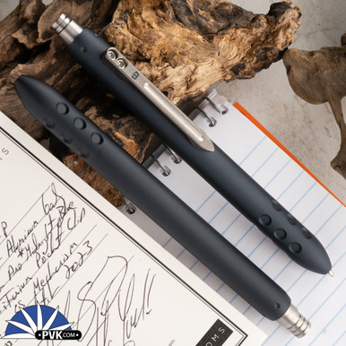 Blackside Customs Pen - Aircraft Aluminum, Midnight Blue, Ti Clip - PVK