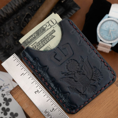 Blackside Customs/Starlingear Card Wallet "Eagle Crest & Twin Flags" - PVK