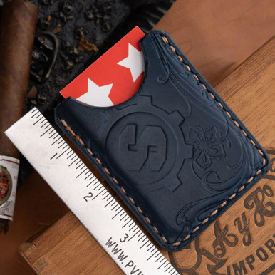 Blackside Customs/Starlingear Card Wallet Logo's W/Flower Pattern - PVK