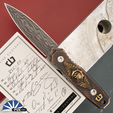 Blackside Customs/Starlingear P7 Chad Nichols Damascus Blade, Custom ...