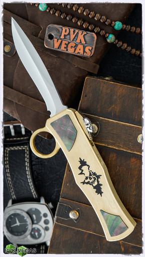 BURN Custom OTF Tomb Raider "Nightmare" D/E 154CM Blade Brass Chassis ...