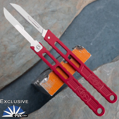 EOS Custom Scalpel, #14 Blade, Red Cerakote Skeletonized Handle PVK ...