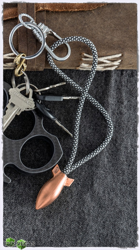 EOS Warhead Copper Bead, Black And White Lanyard - PVK