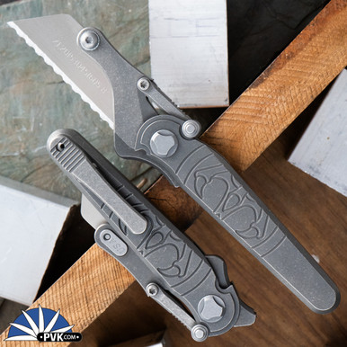 Hawk Knife Designs Short Cut Utility Knife, Replaceable Blade, Tumbled ...