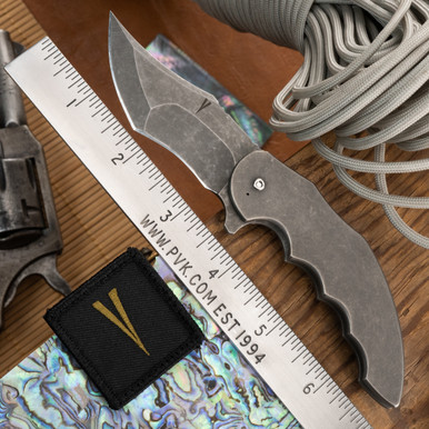 Jeff Vandermeulen Custom Little Homie #7, Tumbled S35VN, Tumbled ...