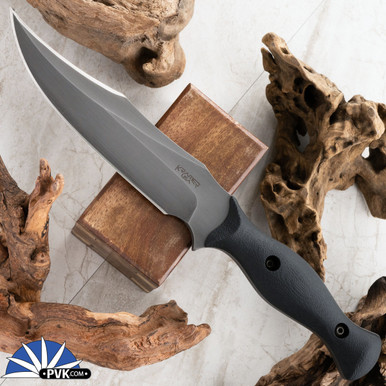 Kramer Custom Knives Partisan Field Knife 3V Blade , Black Micarta ...