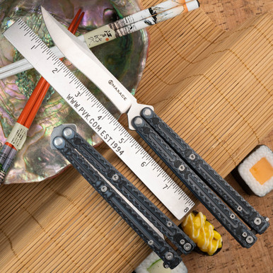 Maxace Obsidian, Bowie Blade, Blue G10, MCOS06 - PVK