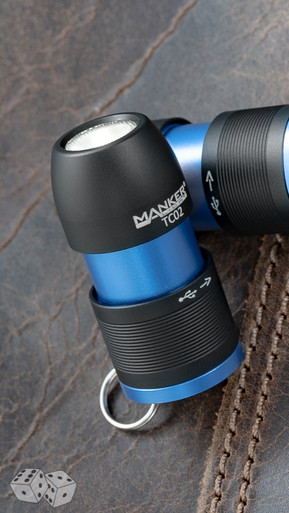 Manker TC02 Rechargeable 150 Lumens CREE XPG3 LED Flashlight BLUE - PVK