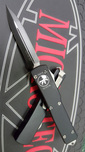 Microtech UTX-70 D/A OTF D/E Black Handle Black Blade - PVK