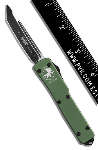 Microtech UTX-70 D/A OTF Tanto Black Blade OD Green - PVK