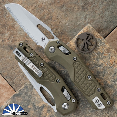 Microtech Standard Issue (MSI) 210-12FRGTODLM Ram-Lok G10 OD Green Frag ...