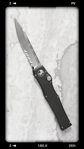 Vintage Microtech HALO3 2006 S/E Stonewash Serrated - PVK