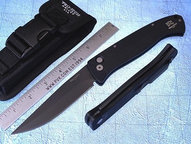 Protech Brend 1 Large Automatic Knife BT/BK Knurled Bolster - PVK