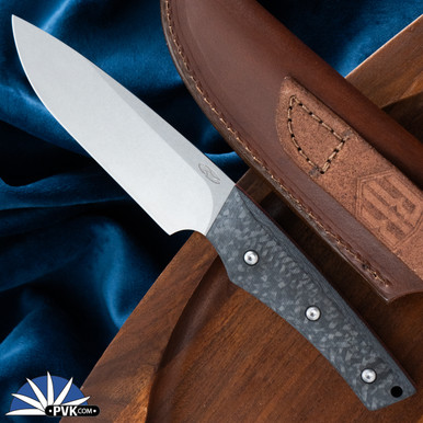 Three Rivers Manufacturing (TRM) Red Line Fixed Blade, Stonewash 20CV ...