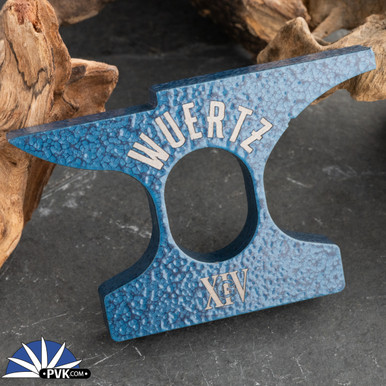Travis Wuertz Compact Anvil Knuck/Paperweight - TW-90 Blue - PVK
