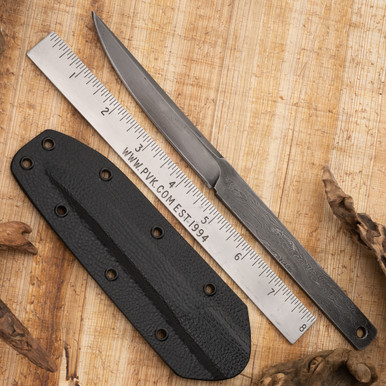 Venier Forge Kogatana, S/E Damascus With Kydex Sheath - PVK