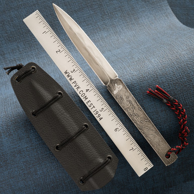 Venier Forge Dagger, D/E Damascus With Kydex Sheath-1728599457 - PVK