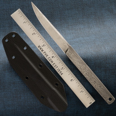 Venier Forge Kogatana, S/E Damascus With Kydex Sheath-1728599475 - PVK