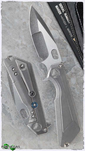 Marfione Custom Strider MSG 3 Flipper Elmax Blade Titanium Chasis ...