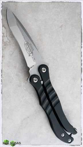 Microtech Metalmark 170-4 Black Handle Satin Blade - PVK