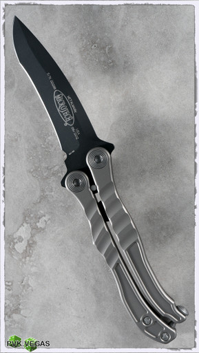 Microtech Metalmark Titanium Handle Black Blade - PVK