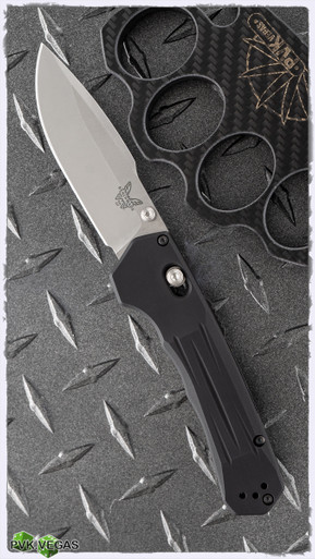 Benchmade 427 Mini Vallation AXIS-Assist Opening, Black Aluminum, Satin ...