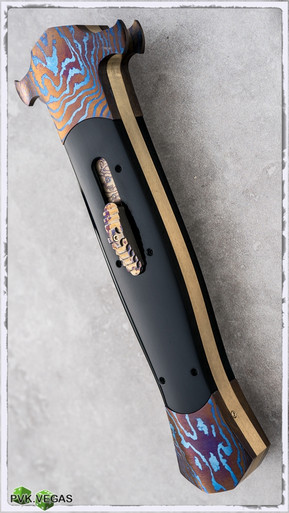 BURN Knives Custom D/A HAMMERHEAD Prototype Moku-Ti - PVK